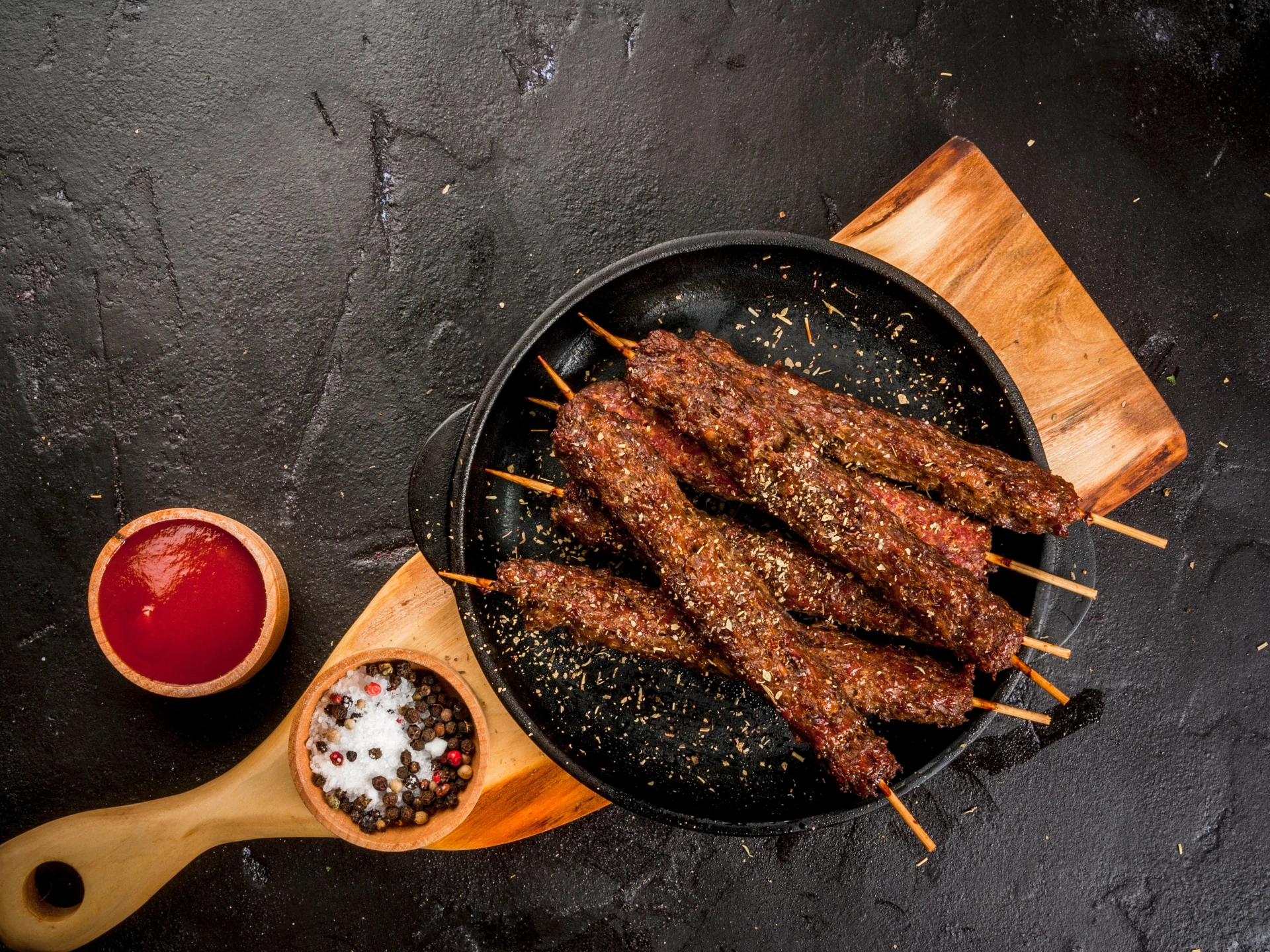 Ofir’s Kebabs with Mashed Potatoes and Spinach - Kosher.com