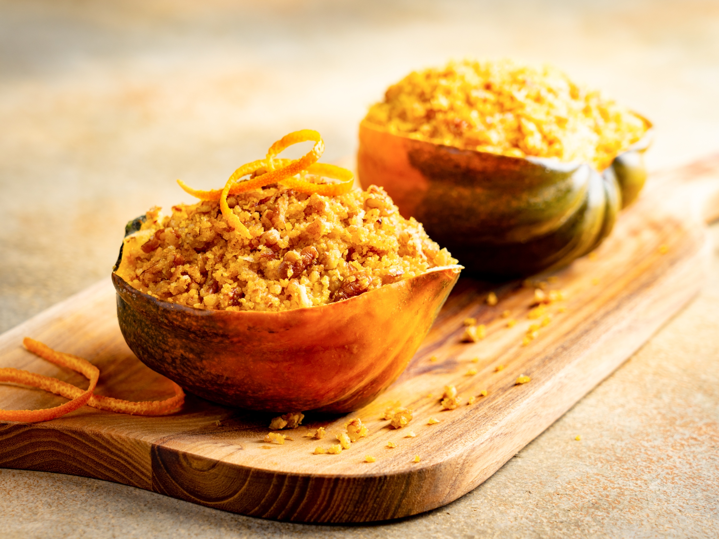 Acorn Squash With Orange Pecan Stuffing | Recipes